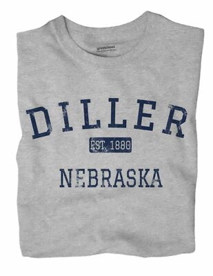 Diller Nebraska NE T-Shirt EST | eBay