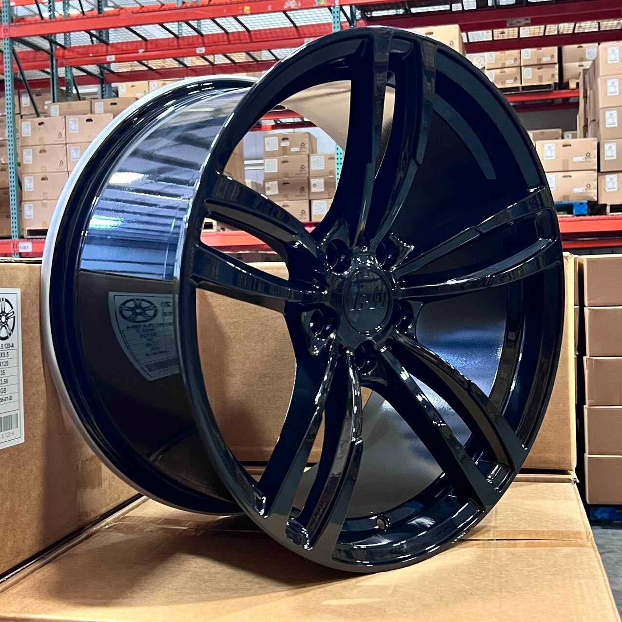 4pc - 19x8.5 WHEELS 5x120 Gloss Black RIMS fits BMW Base model 2 3 5 ...