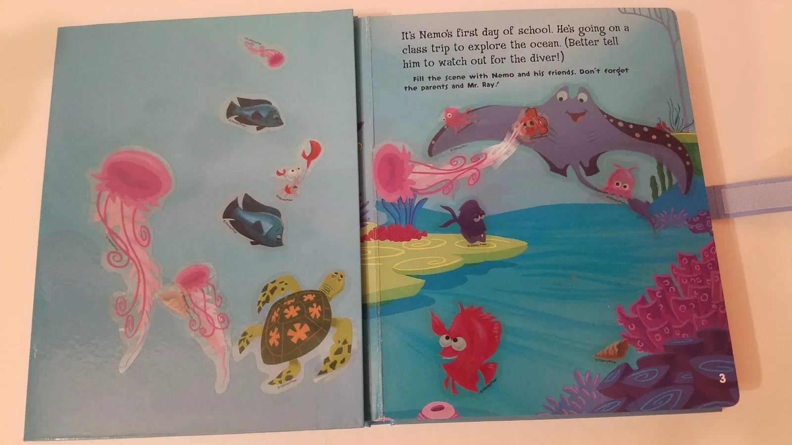 Disney Nemo Something Fishy A sticker activity storybook vinyl ...
