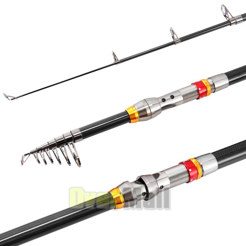 Carbon Fiber Telescopic Fishing Rod 3.6m Retractable Folding Poles for ...