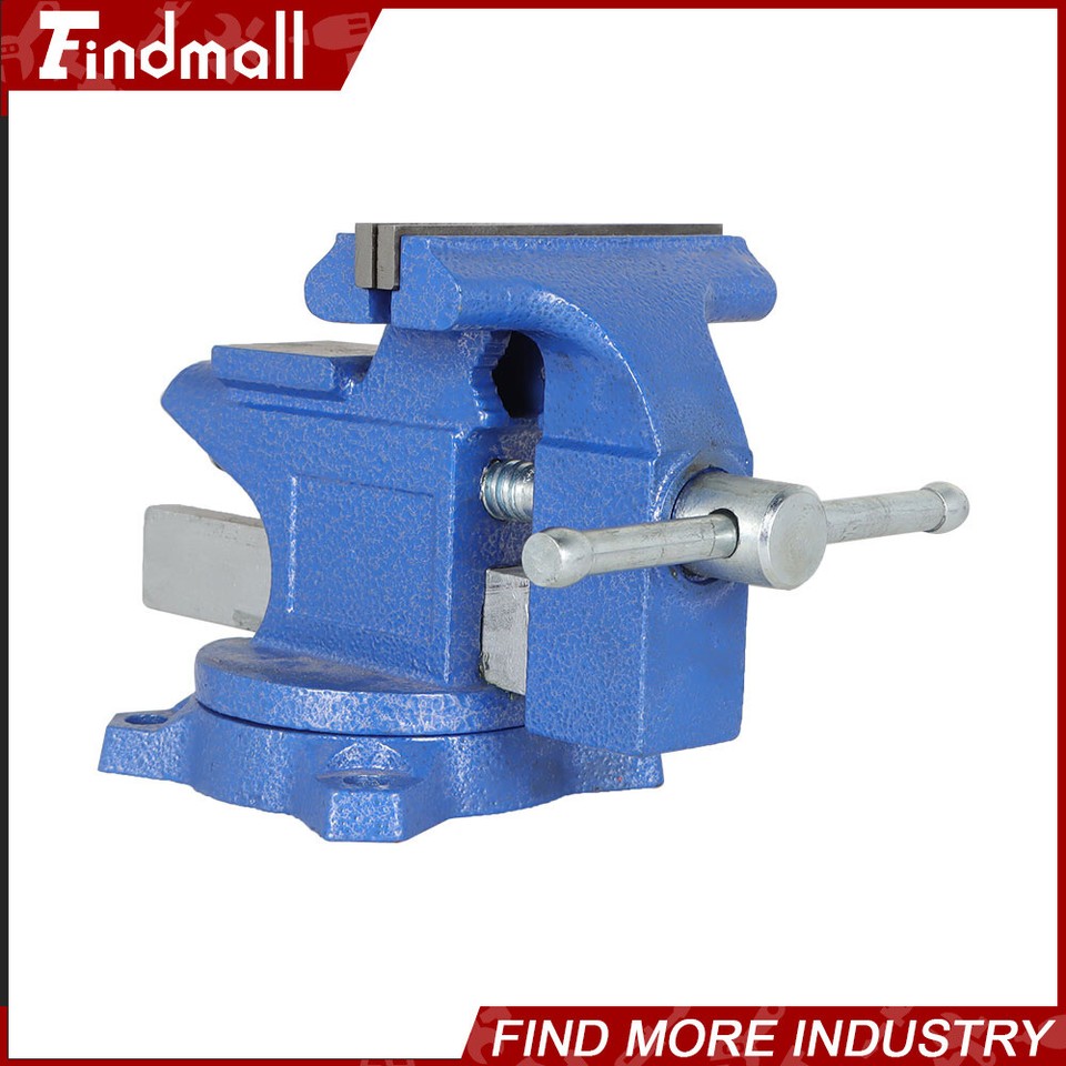 Findmall 4-1/2" Bench Vise with Anvil Swivel Locking Base Table top ...