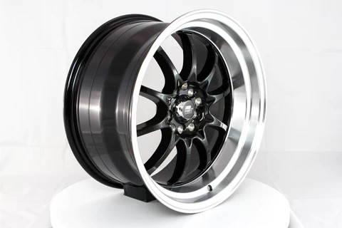 MST MT11 Wheels Rim 17x9.0 5x100/5x114.3 ET20 73.1CB Black w/Machine ...