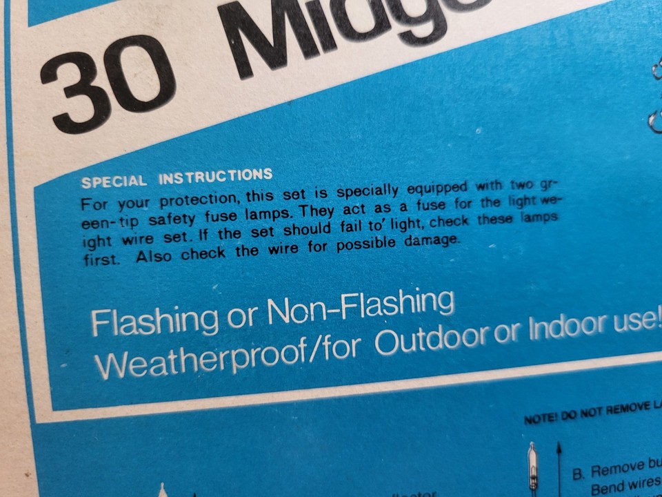 60 Works Vintage Noma Midget Christmas Tree Multi-Colored Lights 2 ...