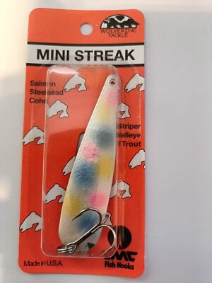 WOLVERINE TACKLE MINI SILVER STREAK TROLLING SPOON 3.25" WONDERBREAD | eBay