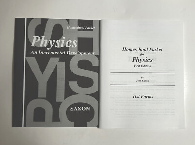 Saxon Physics (1st ed) homeschool answer key and test forms (NO ...