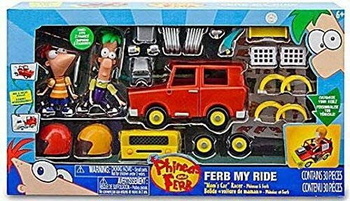 Disney Phineas and Ferb Ferb My Ride Vehicle Playset Moms Car Racer for ...