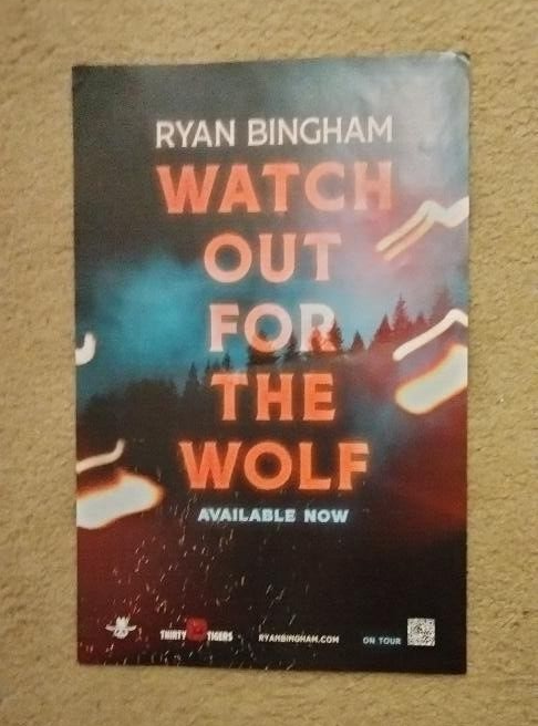 Ryan Bingham - Watch Out for the Wolf 1 sided 11x17" US promo poster EX ...