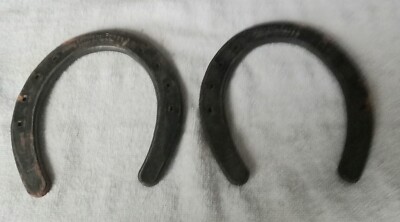 Old Vintage Rusty St Croix Forge HorseShoes Barn Farm Decor Good Luck ...