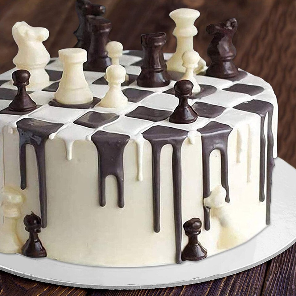 International Chess Silicone Fondant Mould Cake Border Decor Baking ...