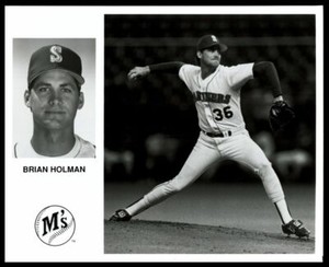 1993 Seattle Mariners BRIAN HOLMAN Team Issue Original Photo | eBay