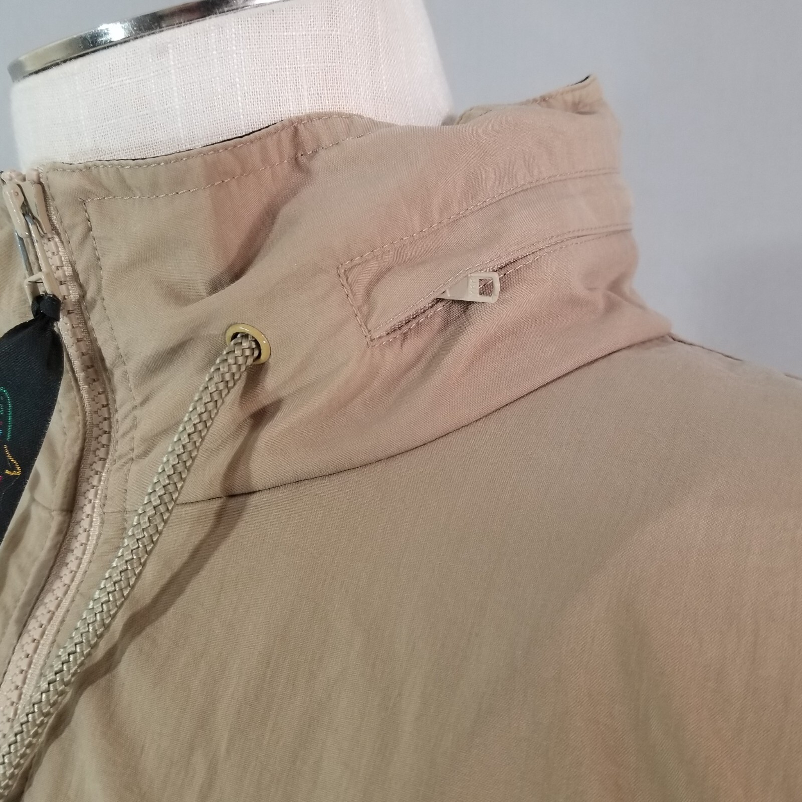 Greg Norman golf windbreaker jacket men's large beige… - Gem