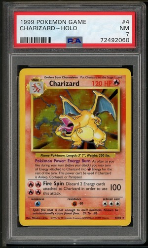 Charizard PSA 7 4/102 Base Set Holo Pokemon Card 1999 | eBay