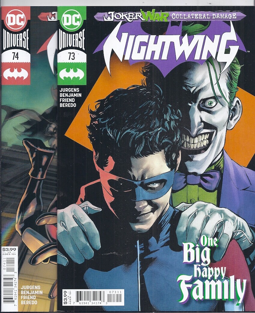 2020 DC COMICS NIGHTWING #73 AND #74 FIRST PRINTINGS JOKER WAR ...