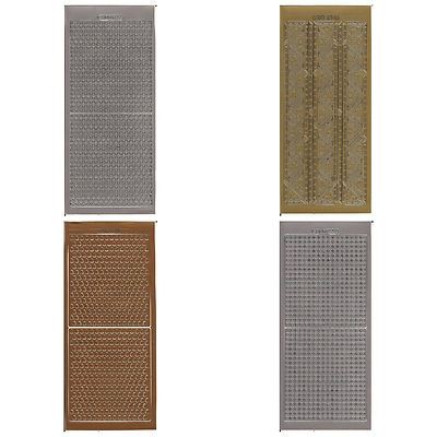 Peel Offs - Bricks/Tiles/Maze-Colourful metallic stickers for card ...