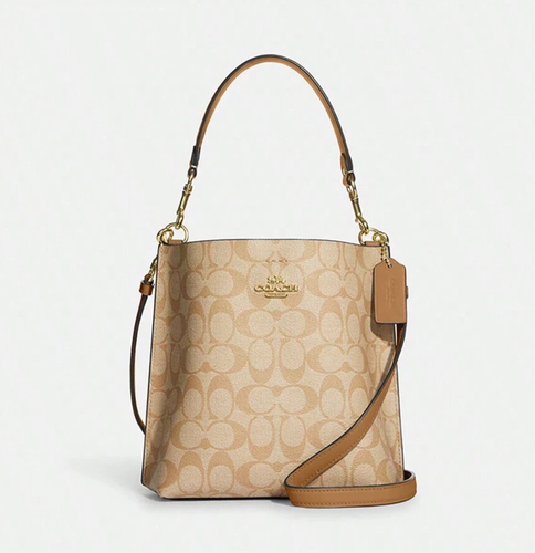 NWT Coach Mollie 22 Bucket Bag In Signature Canvas CA582/CA177 very ...