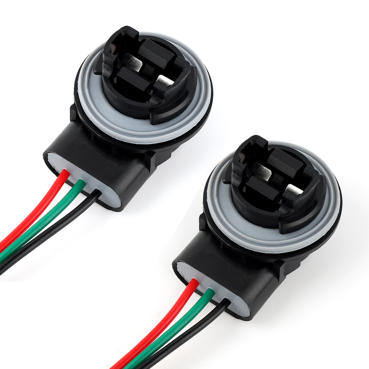 2pc 3157 4157 Bulb Socket Pig Tail Harness Wire Plug For Turn Signal ...