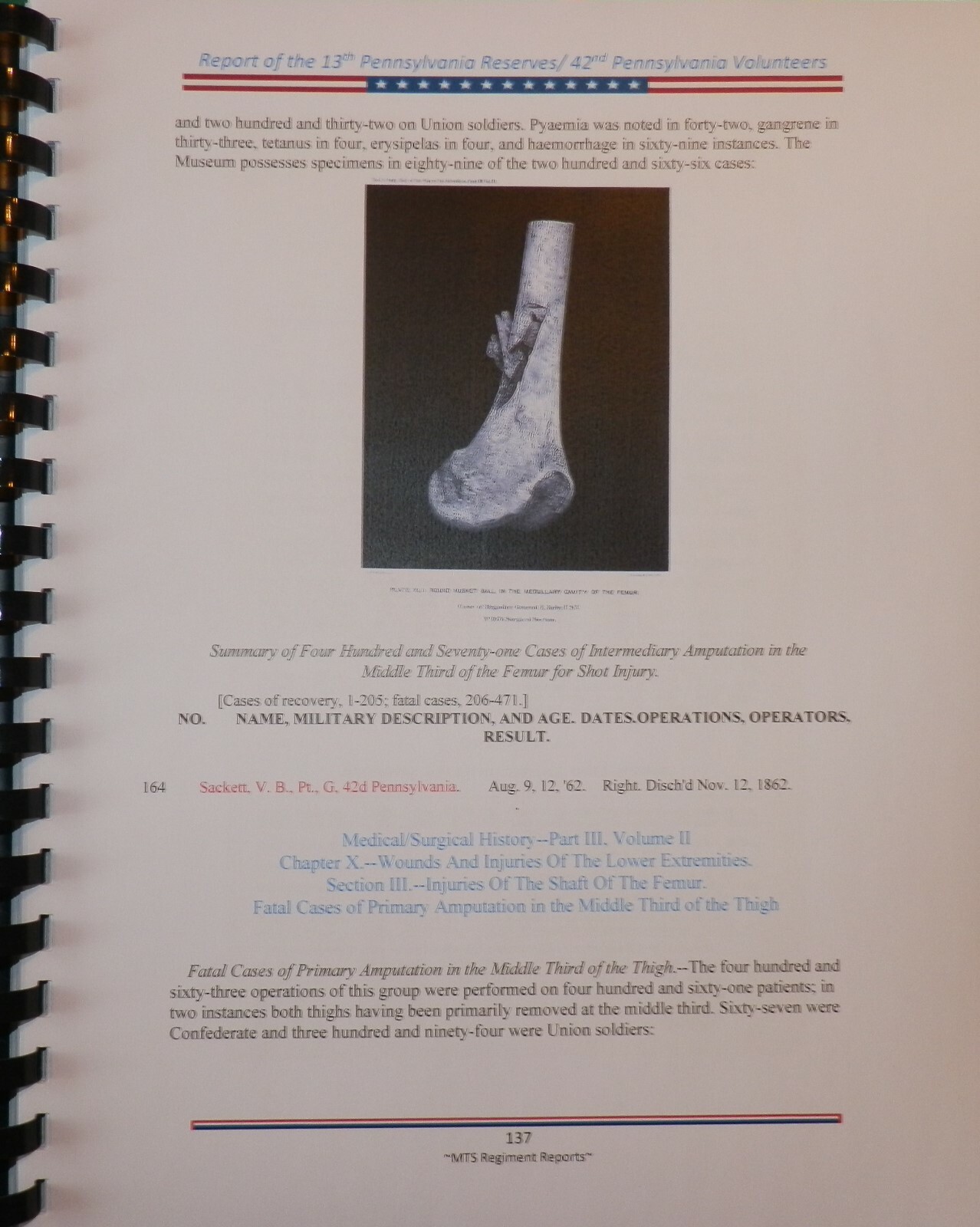 Civil War History of the 42nd/13th Pennsylvania Infantry Reserves ...