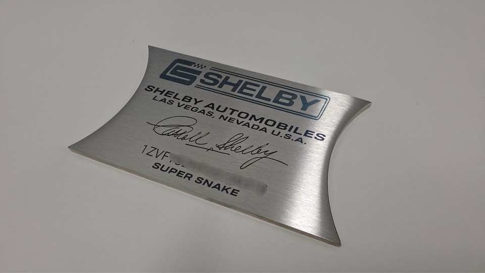 Engraved Dash Plaque Custom Fit for 05-09 Mustang, GT, Saleen, Roush ...