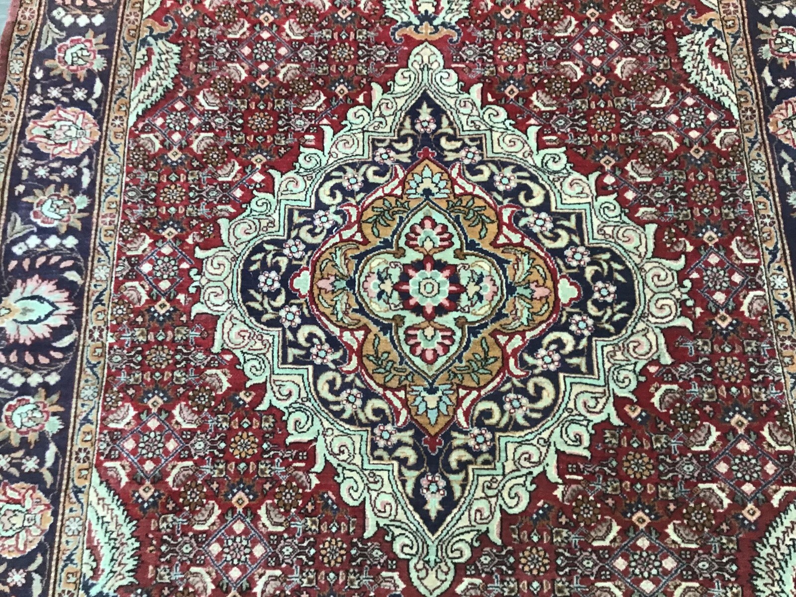 Wool Vintage Exquisite Hand-knotted Rug 4’9" X 7'2" (Bigar) | eBay