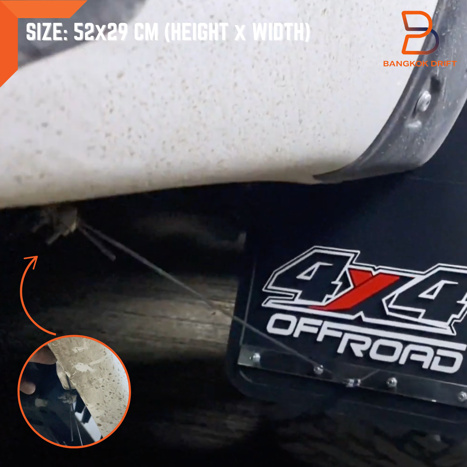 4WD 4X4 OFF-ROAD MUD FLAPS SPLASH GUARDS USE FOR TOYOTA CAR TRUCK BLACK ...