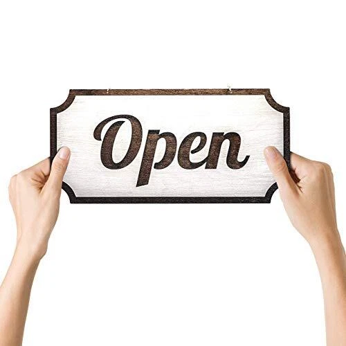 Vintage Open Closed Sign