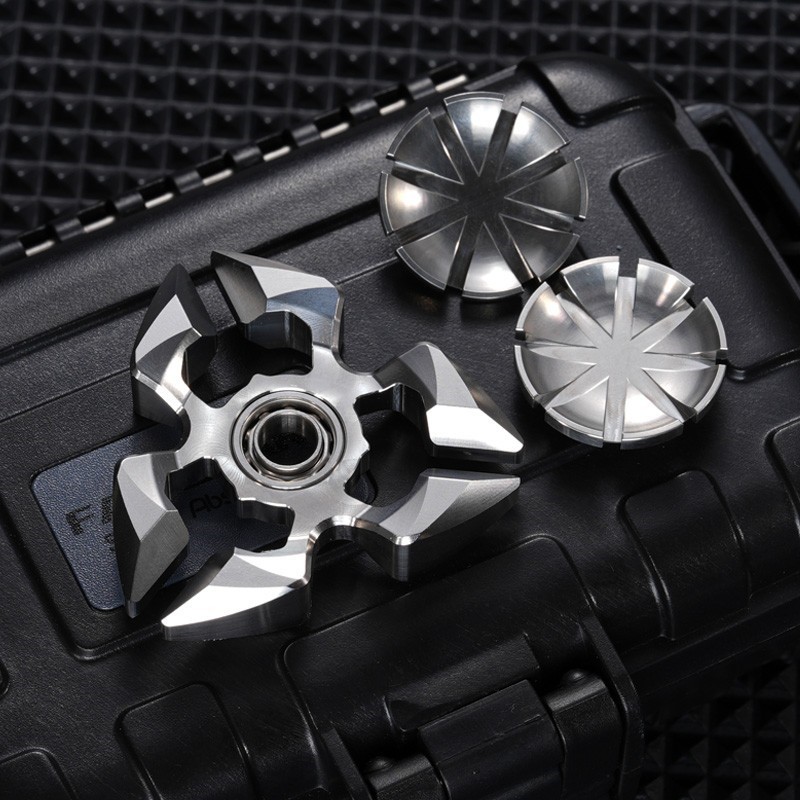 Cool Futuristic Punk Style Hand Spinner Cool Stainless Steel EDC Fidget ...