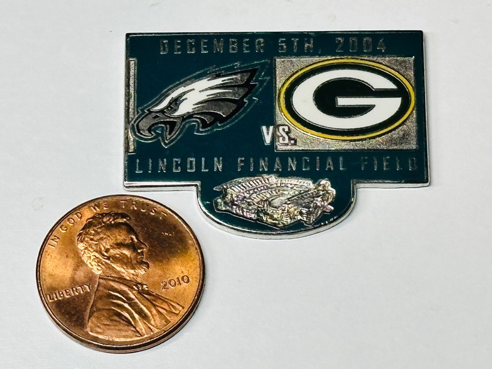 Philadelphia Eagles vs Green Bay Packers Game Day Pin December 5 2004 ...