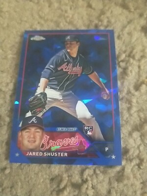 JARED SHUSTER 2023 TOPPS CHROME BLUE SAPPHIRE CARD #USCS-324 BRAVES ...
