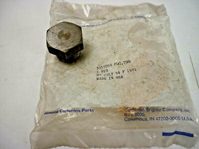 Cummins 3055069 Magnetic Oil Pan Drain Plug - OEM Diesel Engine Part | eBay