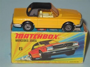 MATCHBOX SUPERFAST 06 Mercedes 350SL Yellow VNM in Very Rare Hybrid I1 ...