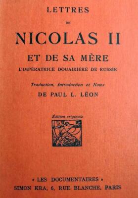 1928 SIGNED Paul LEON to Vasily MAKLAKOV Letters NICHOLAS II Romanov ...