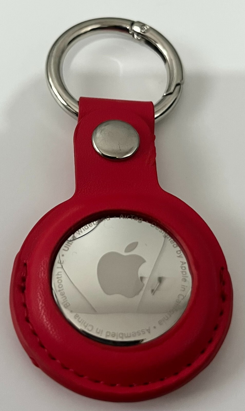 AirTag Case For Apple Air Tag Cover Tracker PU LEATHER Car Key Chain ...