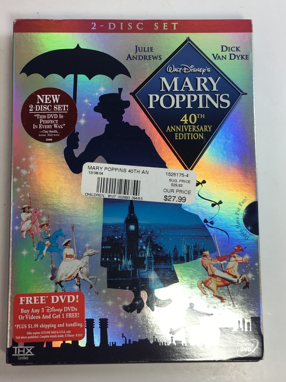Mary Poppins (DVD, 2004, 2-Disc Set) 786936221916| eBay