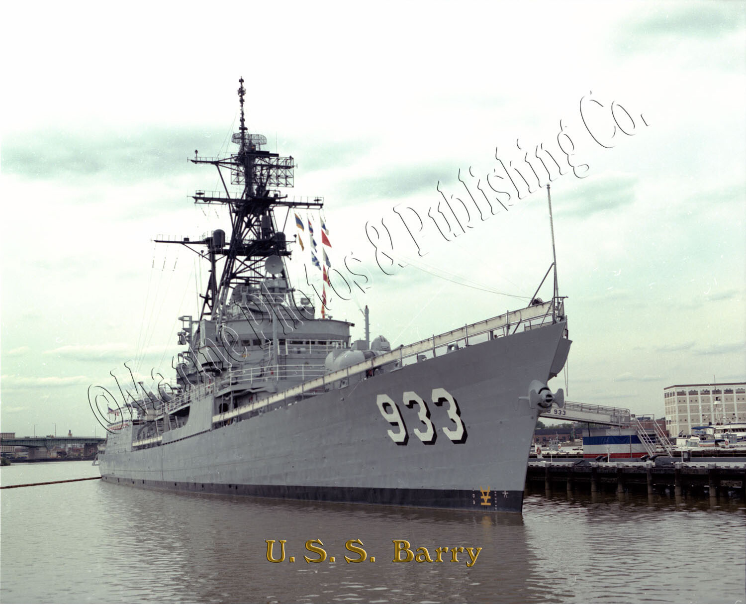 USS BARRY DD 933 Personalized Navy Ship Photo on Canvas Print | eBay