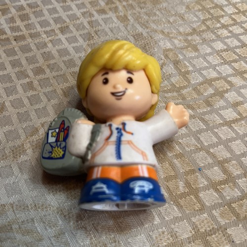 Eddie Fisher Price Little People School Student Kid Backpack Figure ...
