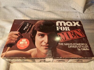 Gillette Max for Men Hair Dryer Styler Model Made in Japan VTG | eBay