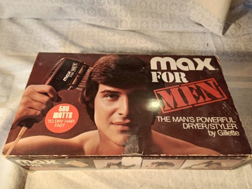 Gillette Max for Men Hair Dryer Styler Model Made in Japan VTG | eBay