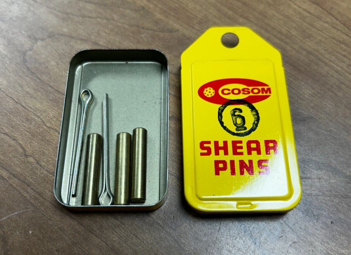 NIB NOS OEM OMC Evinrude Johnson Cosom Shear Pins #6 3 Pin / 2 Cotter ...