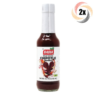 2x Bottles Badia Chipotle Pepper Mild Sauce | 5.2oz | MSG Free! | Fast ...