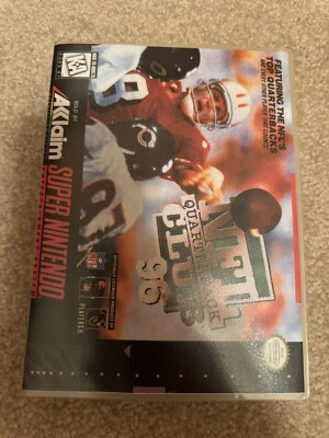 NFL Quarterback Club 96 SNES Super Nintendo Authentic And Case | eBay