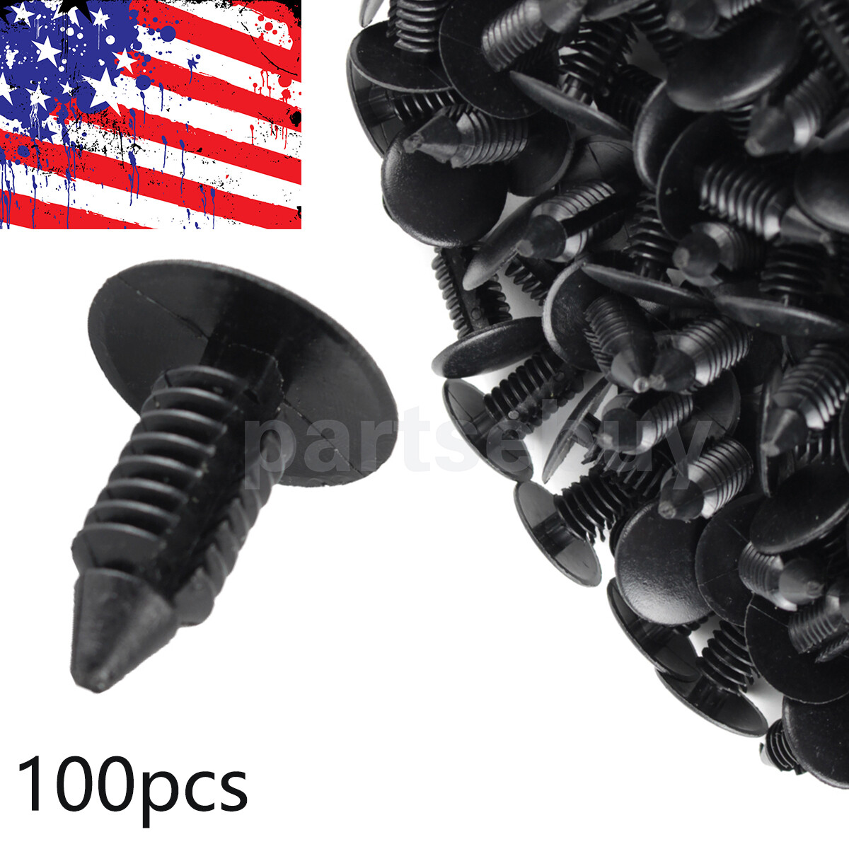 100pcs Nylon Retainer Clips Christmas Tree Fasteners for GM 1595864 ...