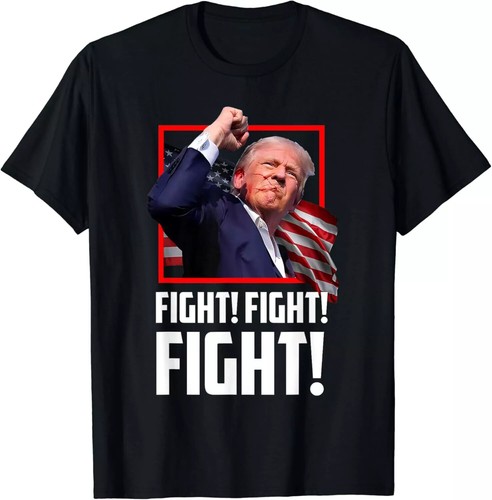 Donald Trump Fight Fighting Fighters Supporters Americans T-Shirt Size ...
