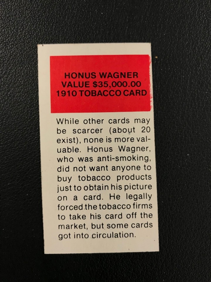 1909-11 American Tobacco T206 Honus Wagner Pirates 1987 Hygrade REPRINT ...