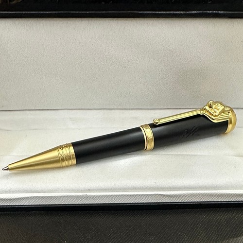 New Metal Kipling Type 0.7mm Ballpoint Pen No Box - Black-Gold Clip | eBay