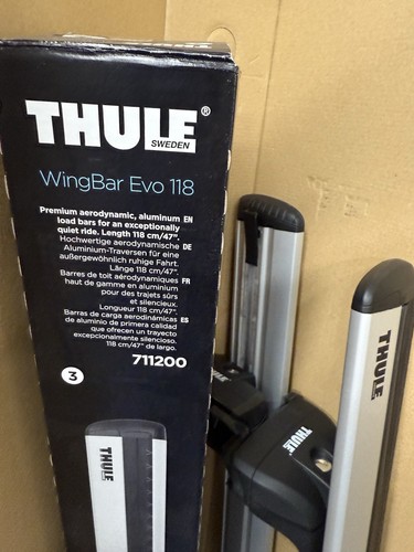 Thule 711200 WingBar Evo Roof Bars with 4023 fitting kit BMW X1 to X6 ...