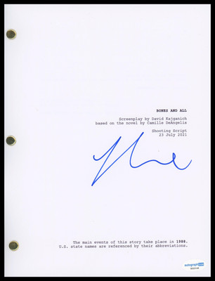 Luca Guadagnino "Bones and All" Director AUTOGRAPH Signed Script Screenplay ACOA | eBay