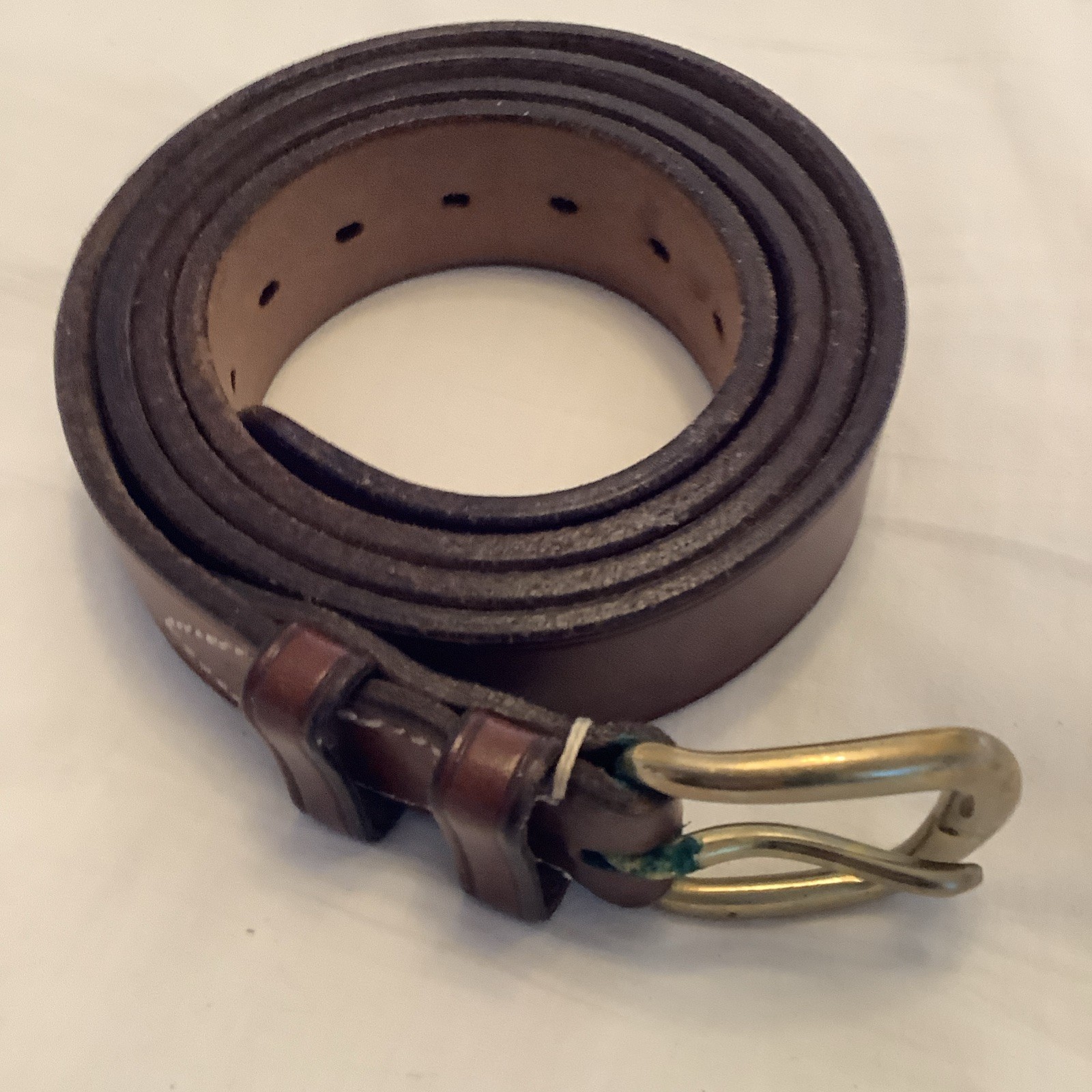 J Highet Of Colyton Oakbark Leather Mens Quality Belt Tan 54in (46-56 ...