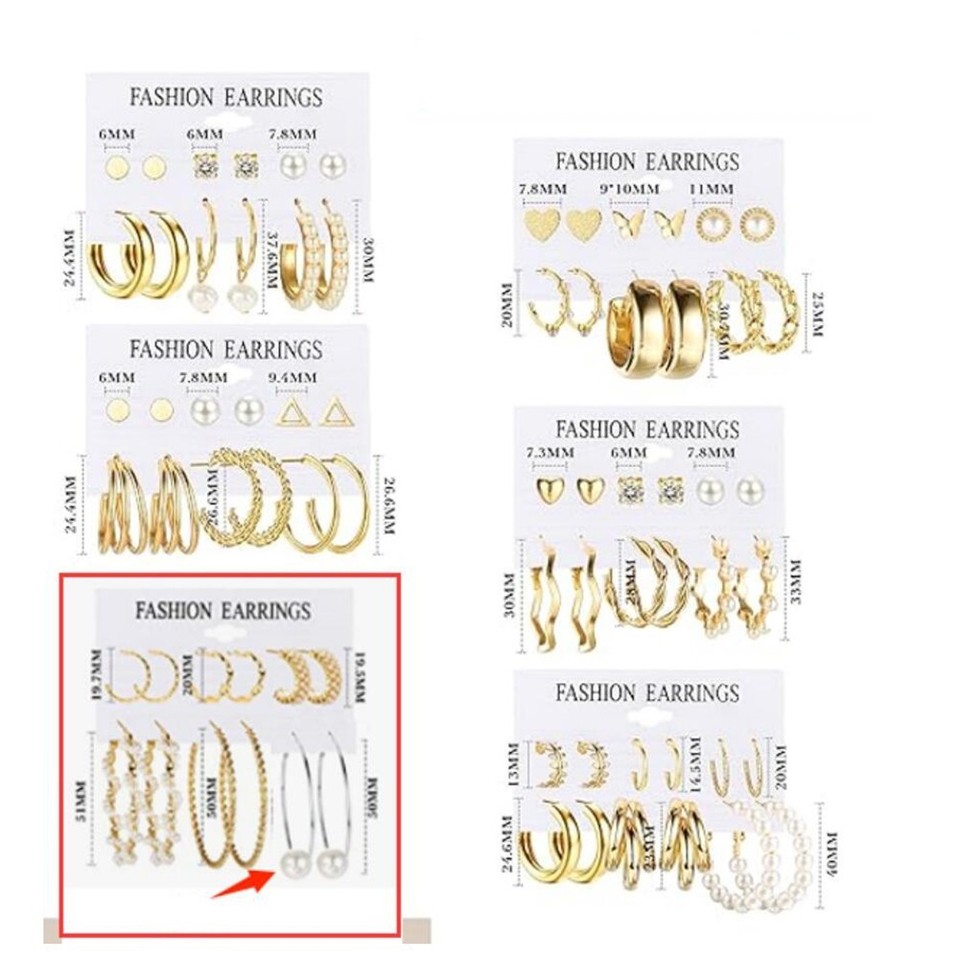 Boho Tassel Earrings Set with Flower Design and Imitation Pearl ...