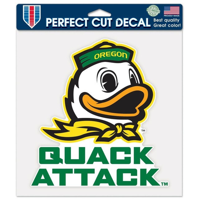 OREGON DUCKS QUACK ATTACK 8"X8" COLOR DIE CUT DECAL NEW WINCRAFT 👀🦆 | eBay