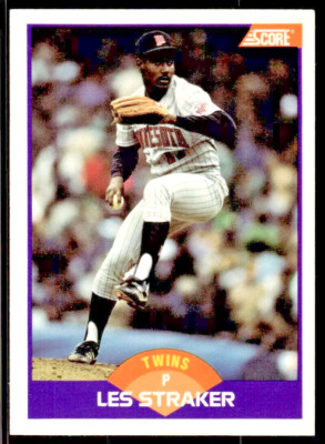 1989 Score #244 Les Straker Pitcher Minnesota Twins FREE shipping | eBay